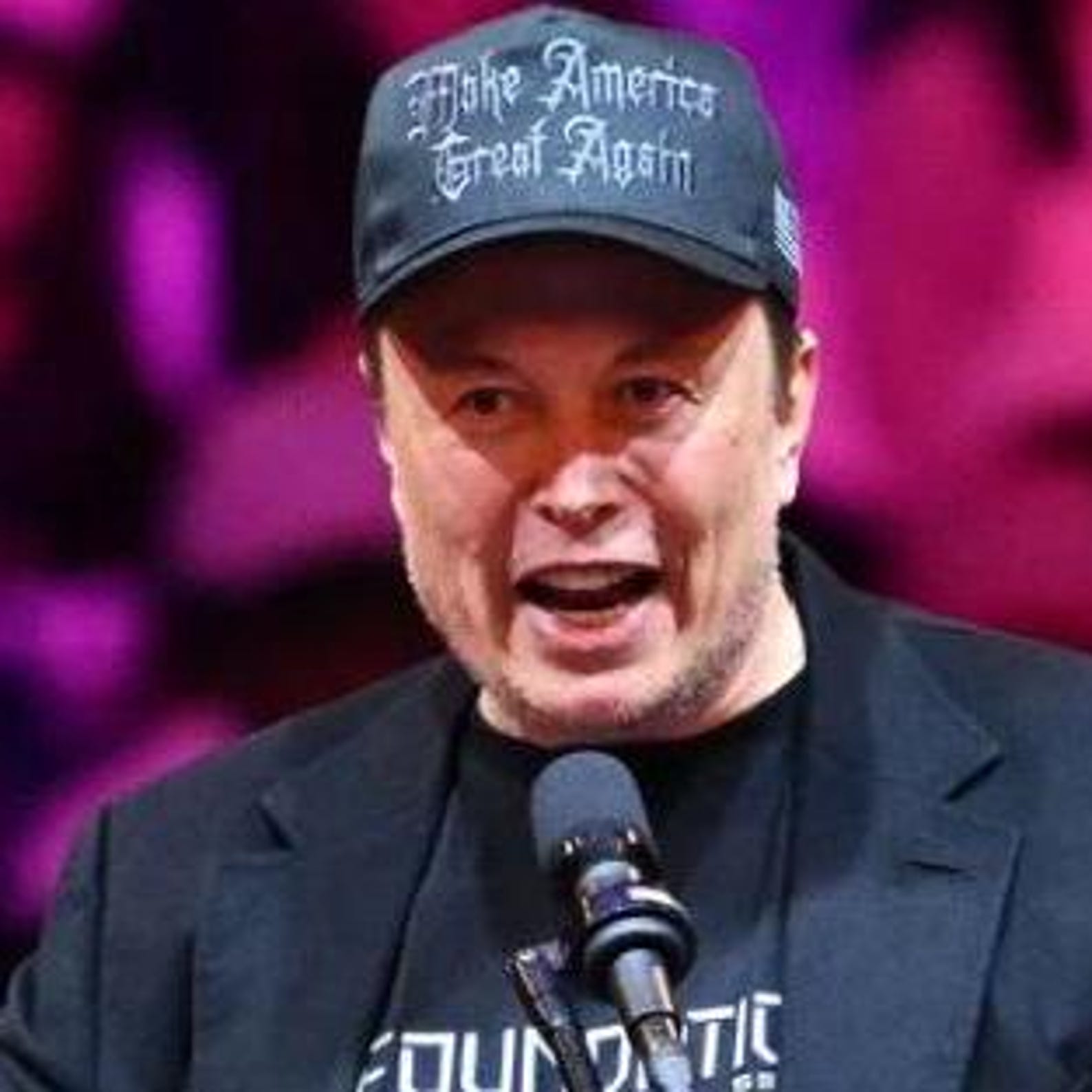 Dark Gothic MAGA Hat Black Trump Cap Make America Great Again American ...