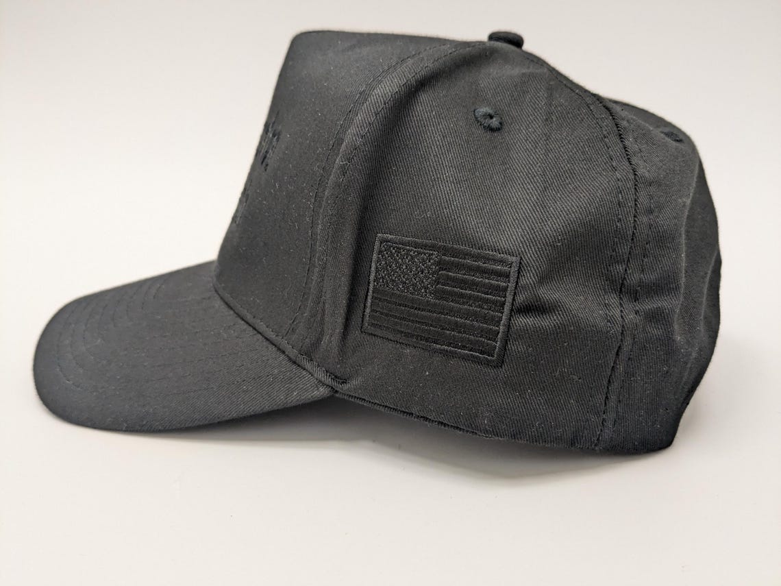 Dark Gothic MAGA Hat Black Trump Cap Make America Great Again American ...