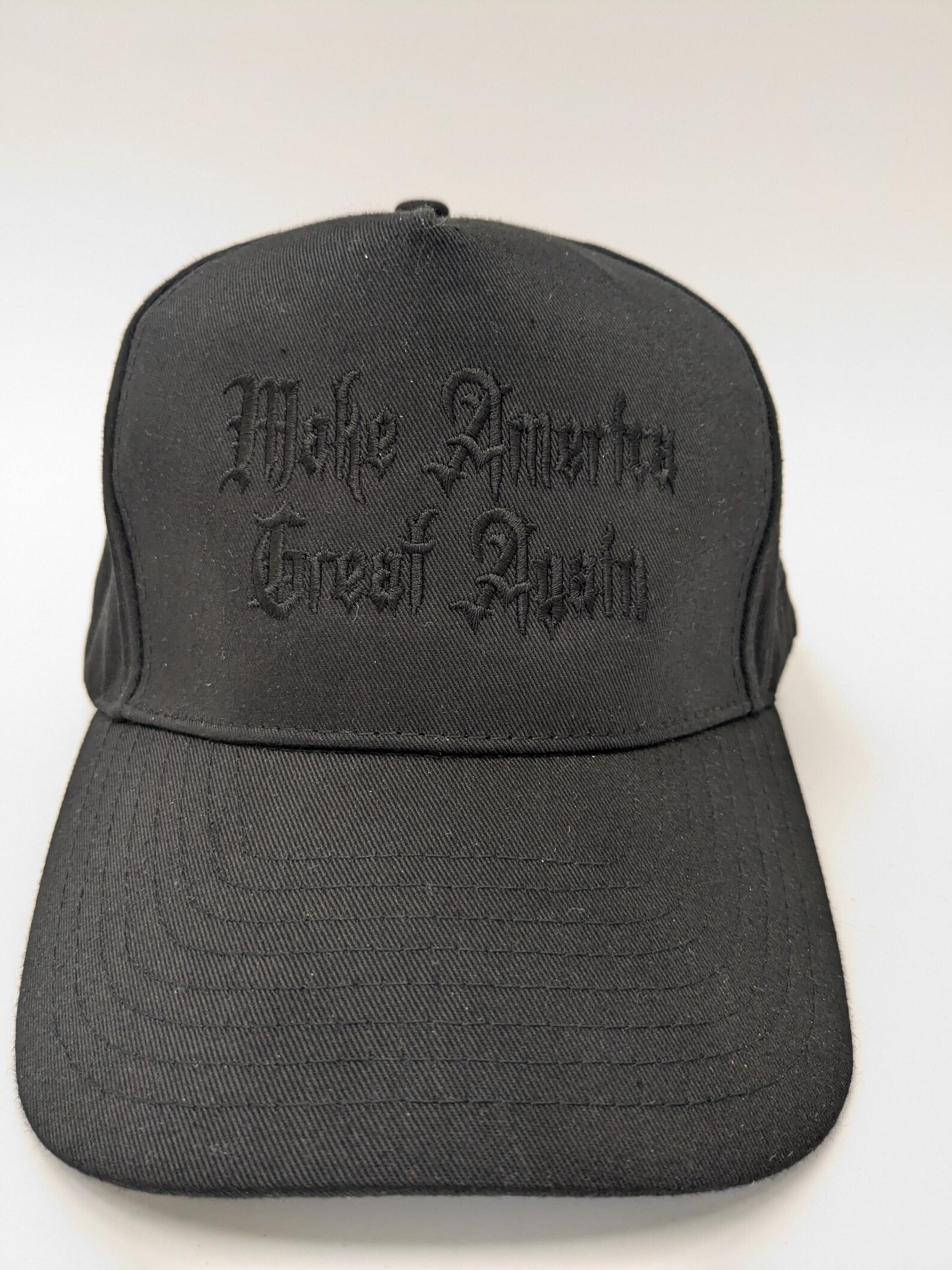 Dark Gothic MAGA Hat Black Trump Cap Make America Great Again American ...