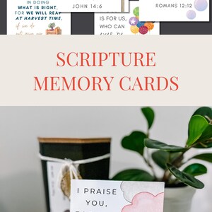 Kids Scripture Cards Printable Bible Verse Cards Affirmation Cards for ...