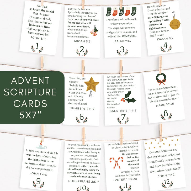 Christian Advent Calendar - Etsy