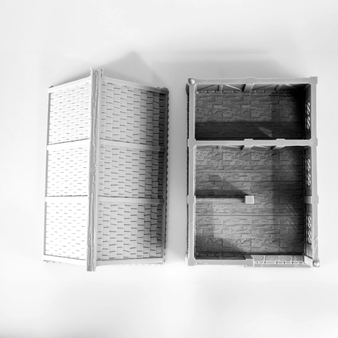 Stable | 3D Printed Dnd Terrain | 8" RPG Horse Stable With Removable ...