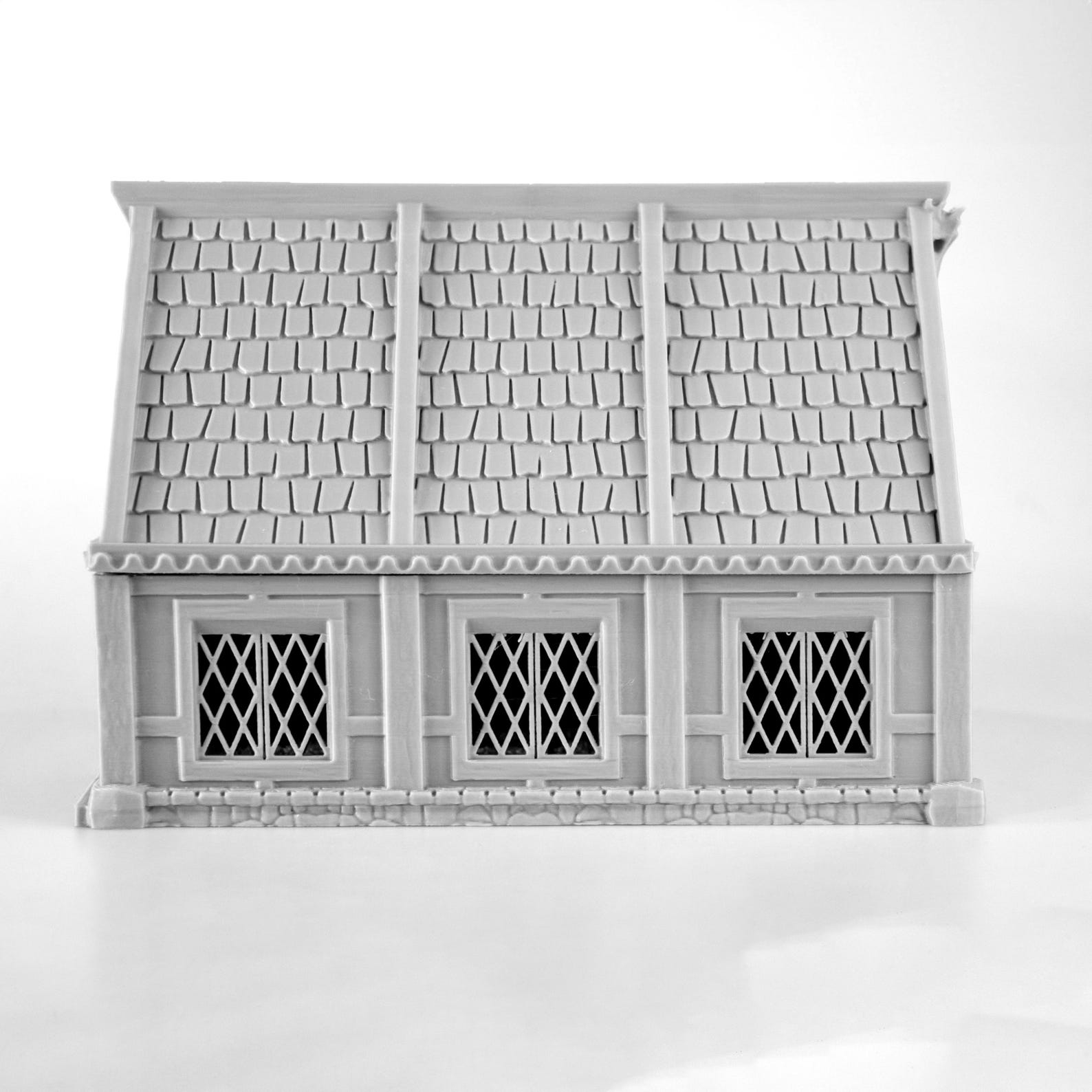 Stable | 3D Printed Dnd Terrain | 8" RPG Horse Stable With Removable ...