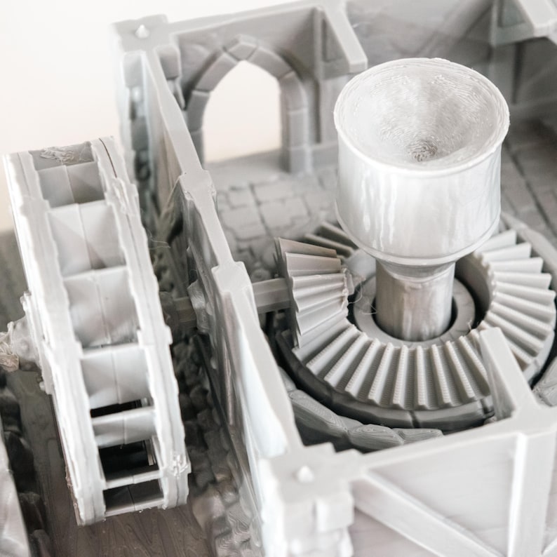 Watermill | 3D Printed Dnd Terrain | RPG Water Mill With Moving Parts ...