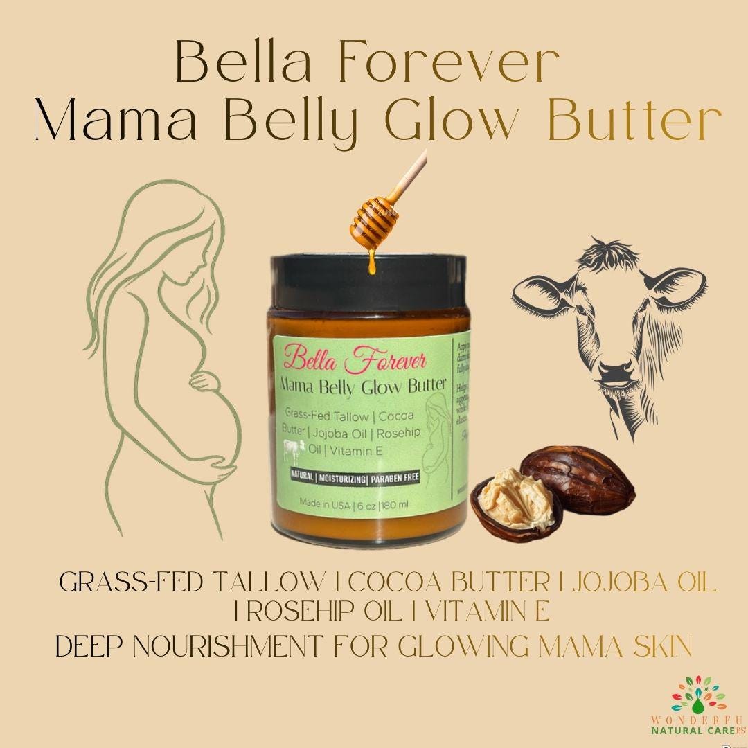 Mama Glow Belly Butter Bella Forever | Pregnancy Stretch Mark Cream ...