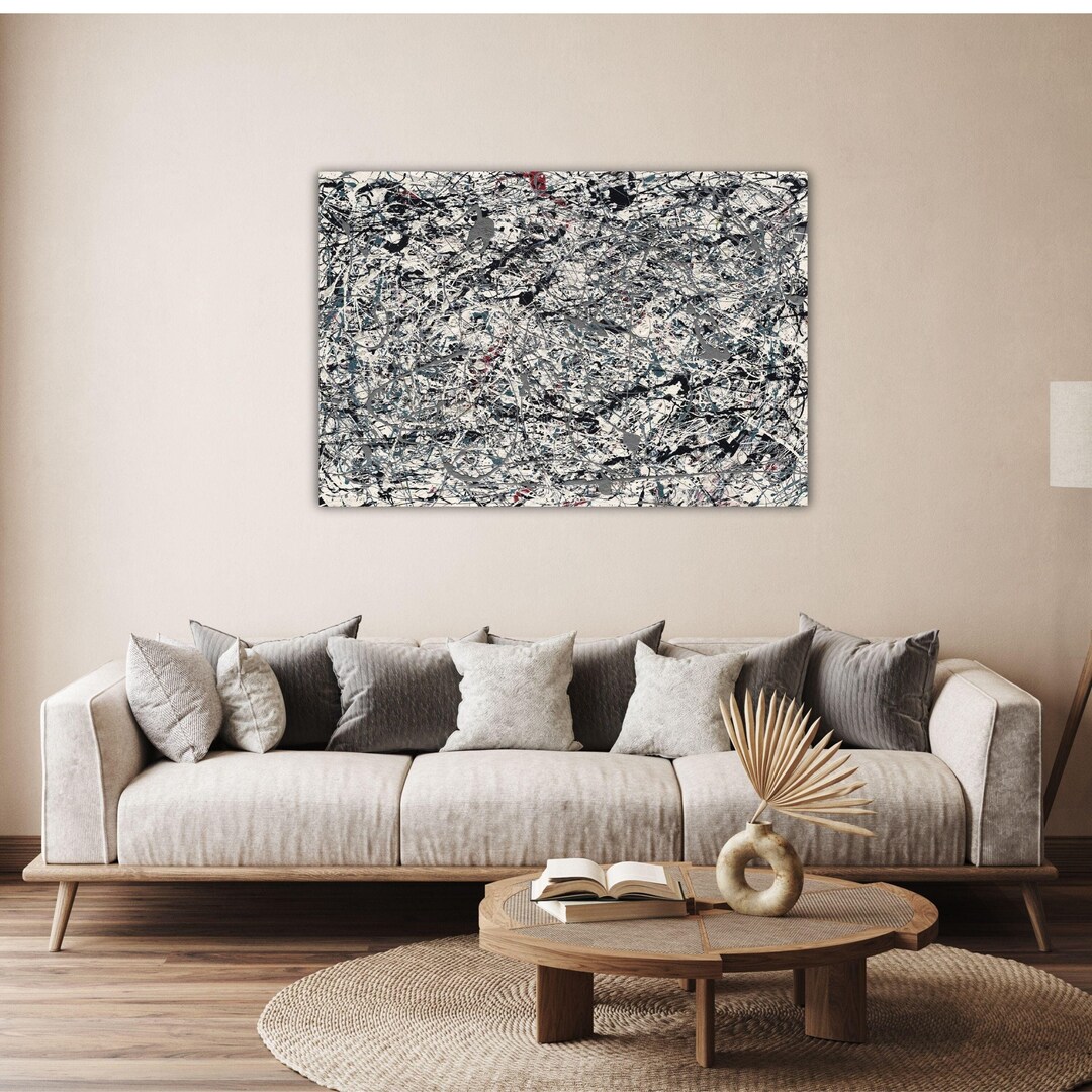 Jackson Pollock Number 19 Wall Art Jackson Pollock Canvas Jackson ...
