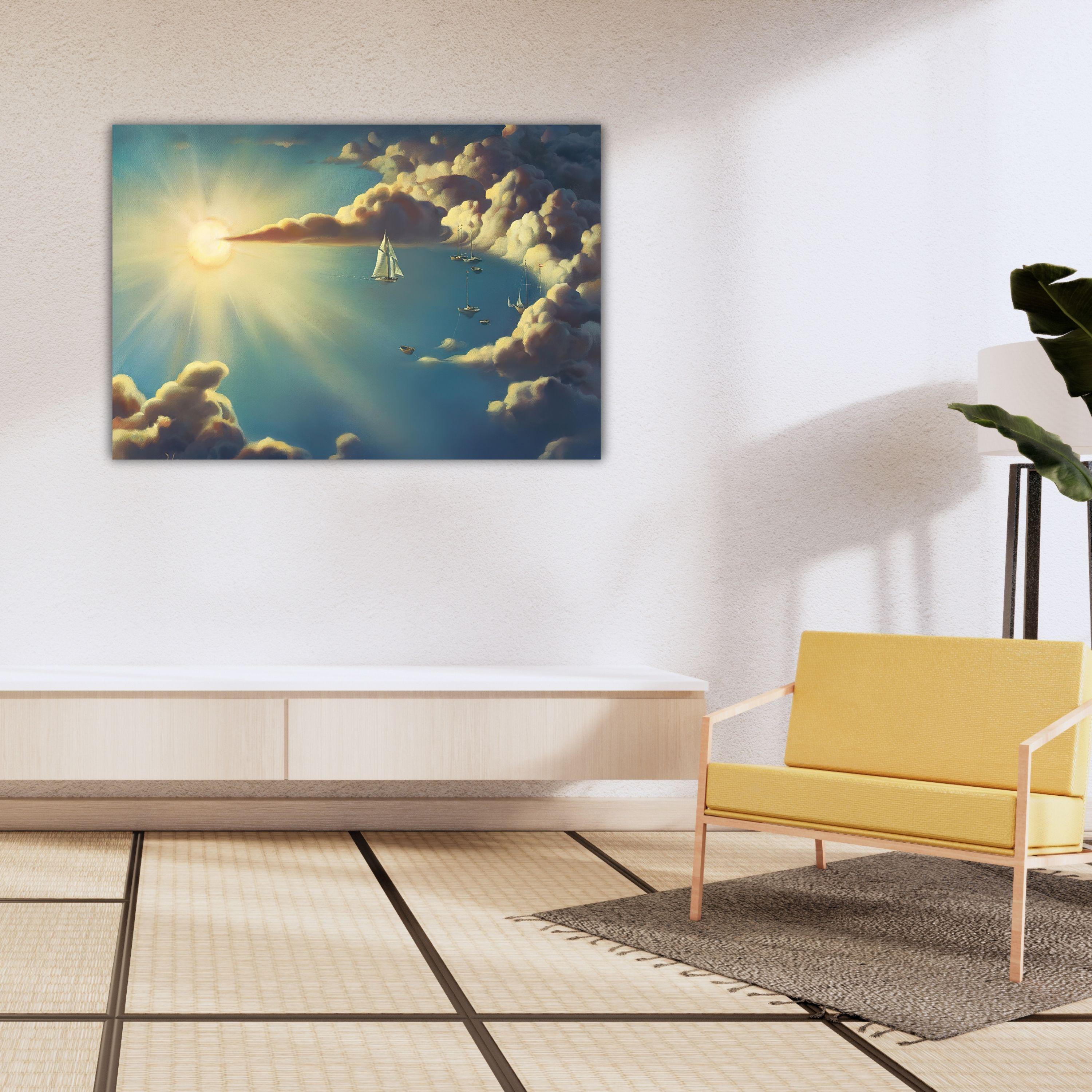 Vladimir Kush Ships on Clouds Poster Vladimir Kush Canvas Museum Decor ...