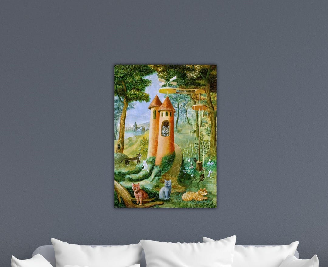 Remedios Varo Cats Paradise Poster Varo Wall Art Remedios Varo Canvas ...