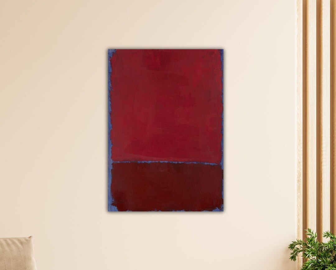 Mark Rothko Red Poster Rothko Museum Exhibition Rothko Canvas Gift Home ...