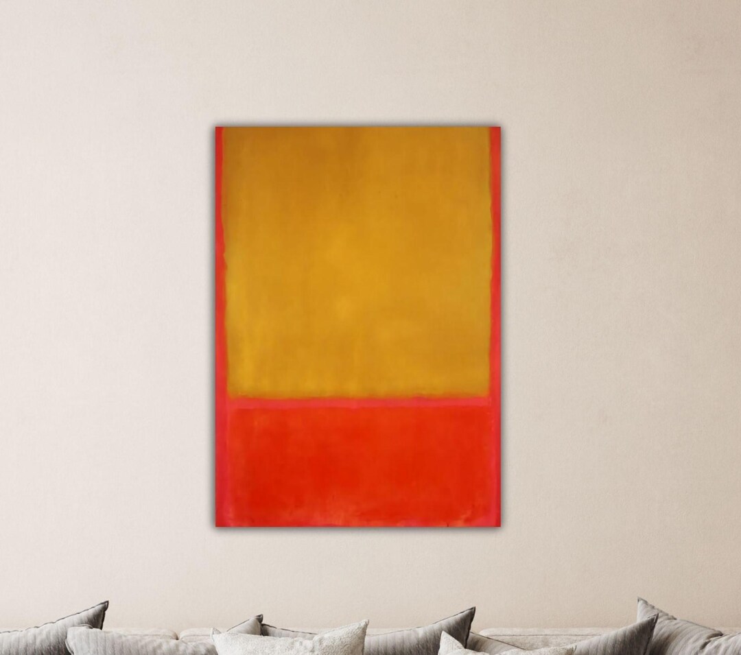 Mark Rothko Yellow Orange Poster Rothko Wall Art Rothko Printing Mark ...