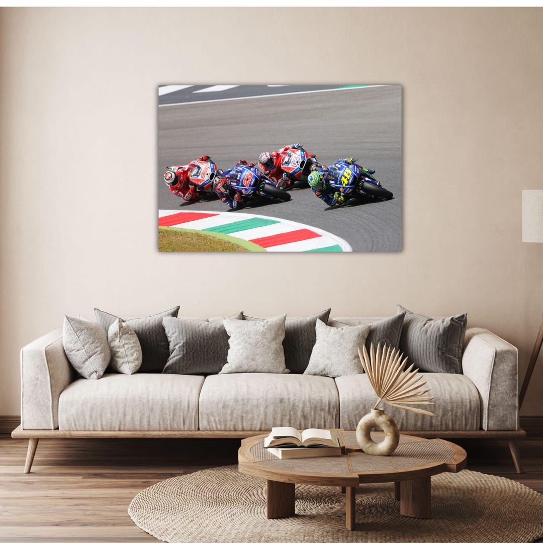 Moto Gp Poster Man Cave Decor Wall Art Adrenaline Rush: Moto GP Riders ...