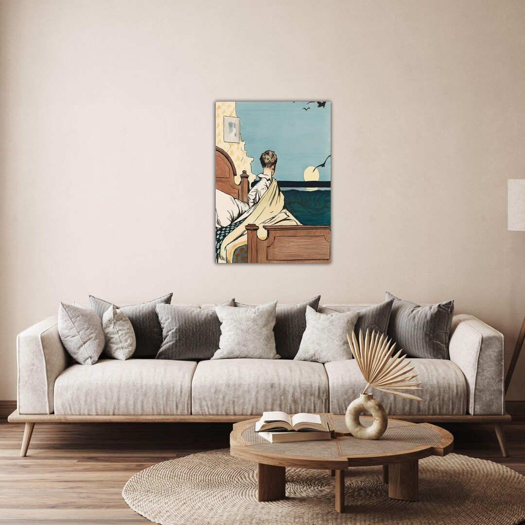 Edward Hopper Boy and Moon Wall Art Edward Hopper Poster Hopper Canvas ...