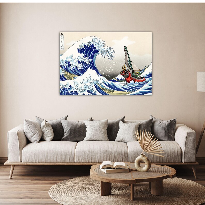 The Legend of Zelda the Great Wave Wall Art Zelda Poster the Legend of ...