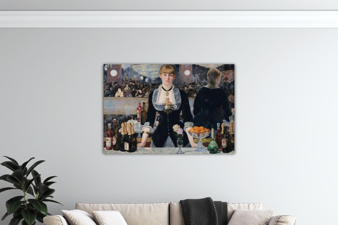 Edouard Manet Un Bar Aux Folies Bergère 1882 Paint Edouard Manet Canvas ...