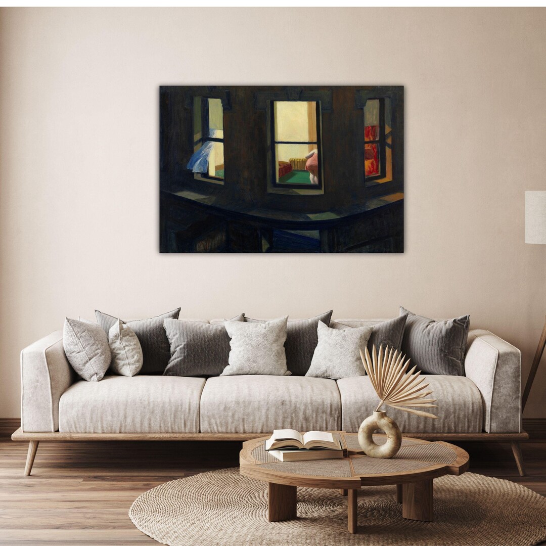 Edward Hopper Night Windows Wall Art Edward Hopper Poster Art Hopper ...