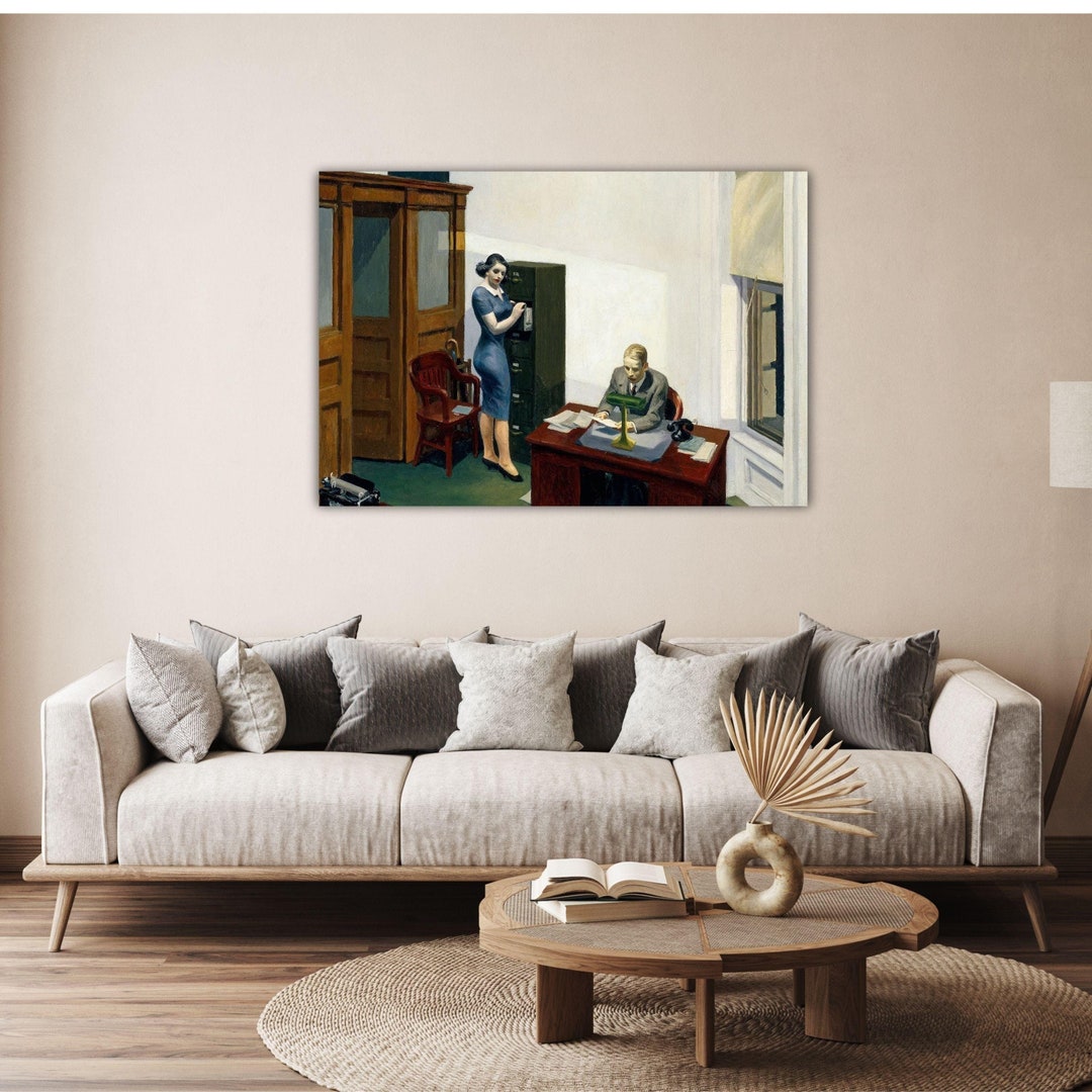 Edward Hopper Office at Night Wall Art Edward Hopper Poster Hopper ...