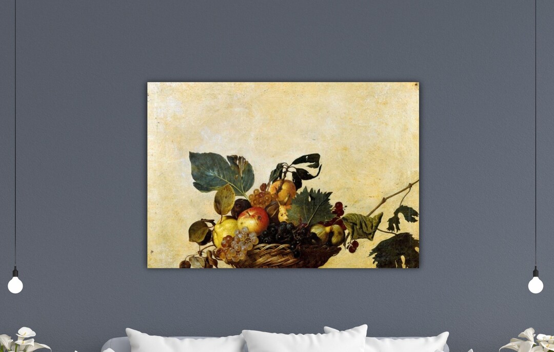 Michelangelo Caravaggio Basket of Fruit Poster Michelangelo Merisi Wall ...