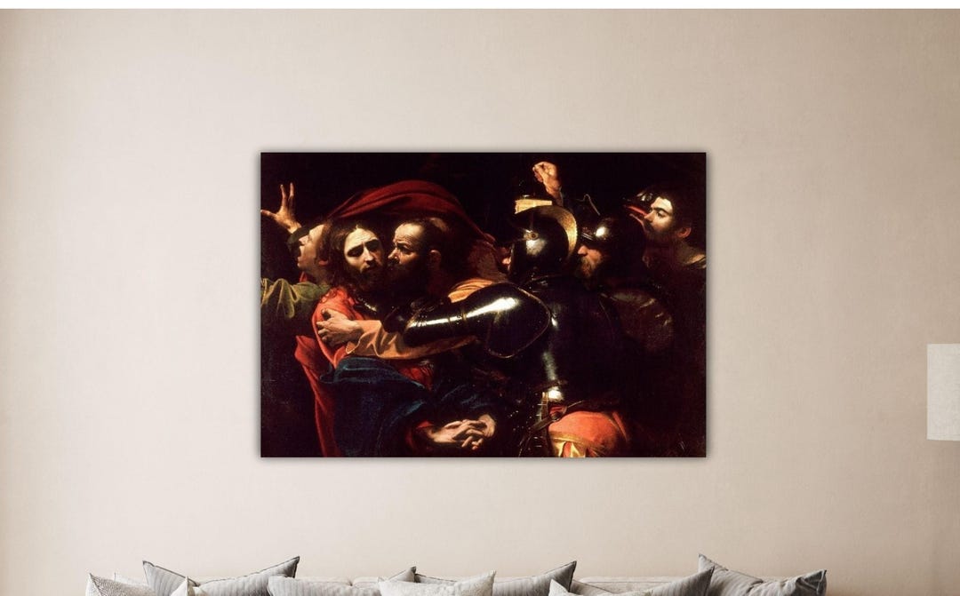 Caravaggio - the Taking of Christ Poster Caravaggio Wall Art Caravaggio ...