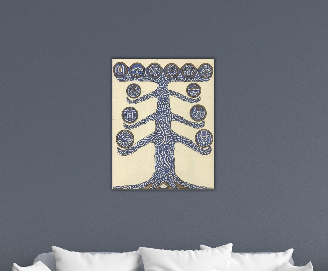 Carl Jung Red Book Wisdom Tree Painting Carl Jung Canvas Carl Jung Wall ...