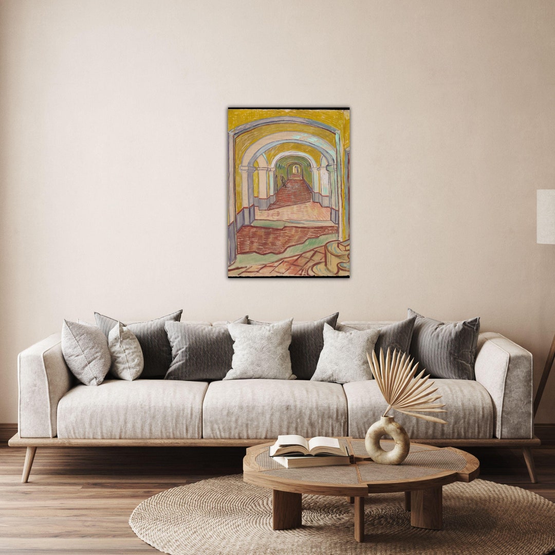 Vincent Van Gogh Corridor İn the Asylum Painting Van Gogh Canvas Decor ...