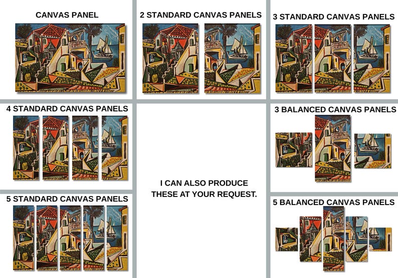 Pablo Picasso Harlequin's Family Poster Modern Canvas Wall Art Office ...