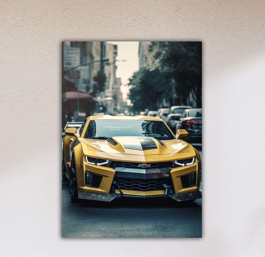 Chevrolet Camaro Supersport Car Poster Chevrolet Camaro Print Chevrolet ...