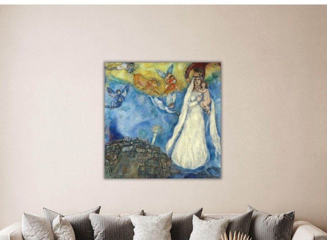 Marc Chagall Madonna of the Village Wall Art Chagall Poster Marc ...