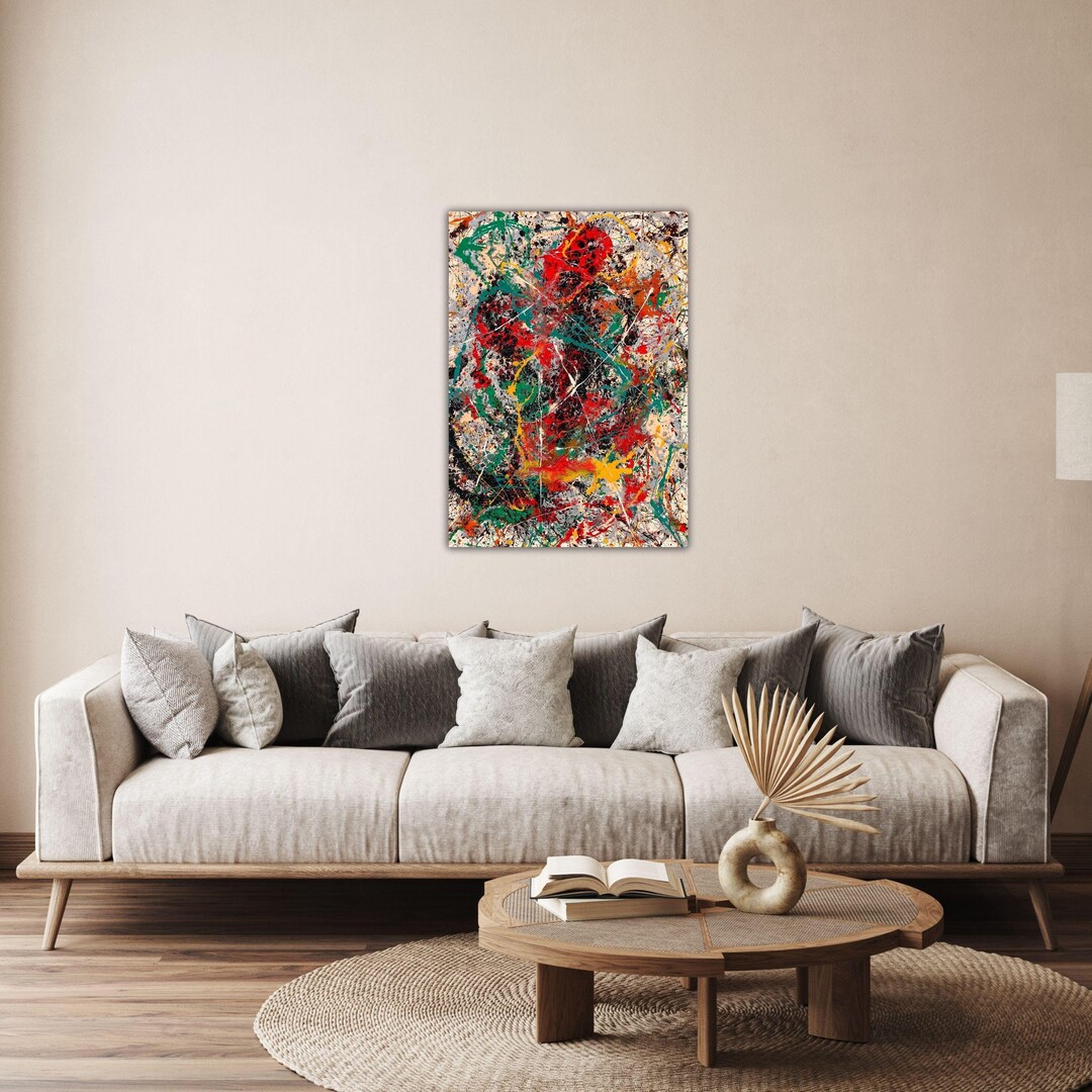 Jackson Pollock Poster Jackson Pollock Wall Art Jackson Pollock Canvas ...