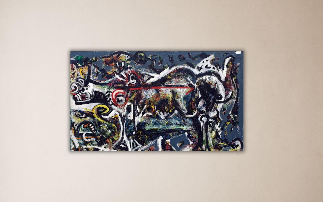 Jackson Pollock the She Wolf Poster Jackson Pollock Printing Jackson ...