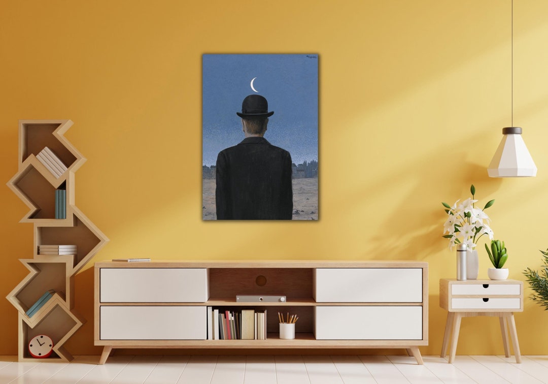 Rene Magritte Man on the Moon Wall Art Museum Decor Art Rene Magritte ...