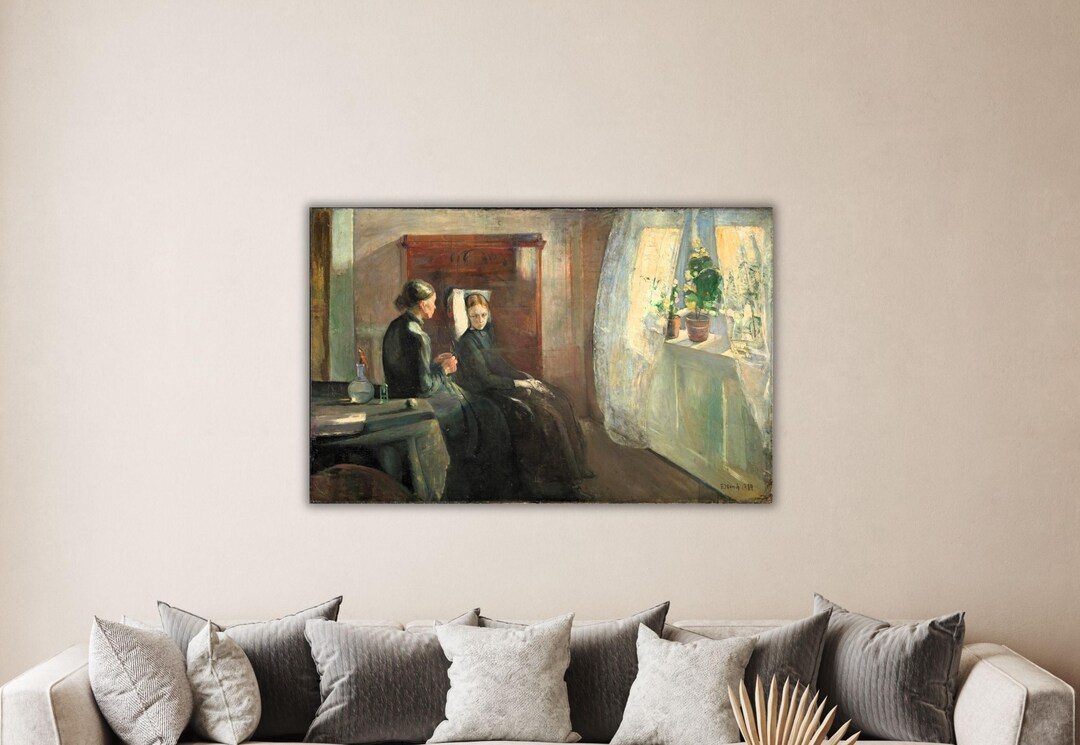 Edward Munch Spring 1889 Wall Art Edward Munch Poster Modern Canvas ...