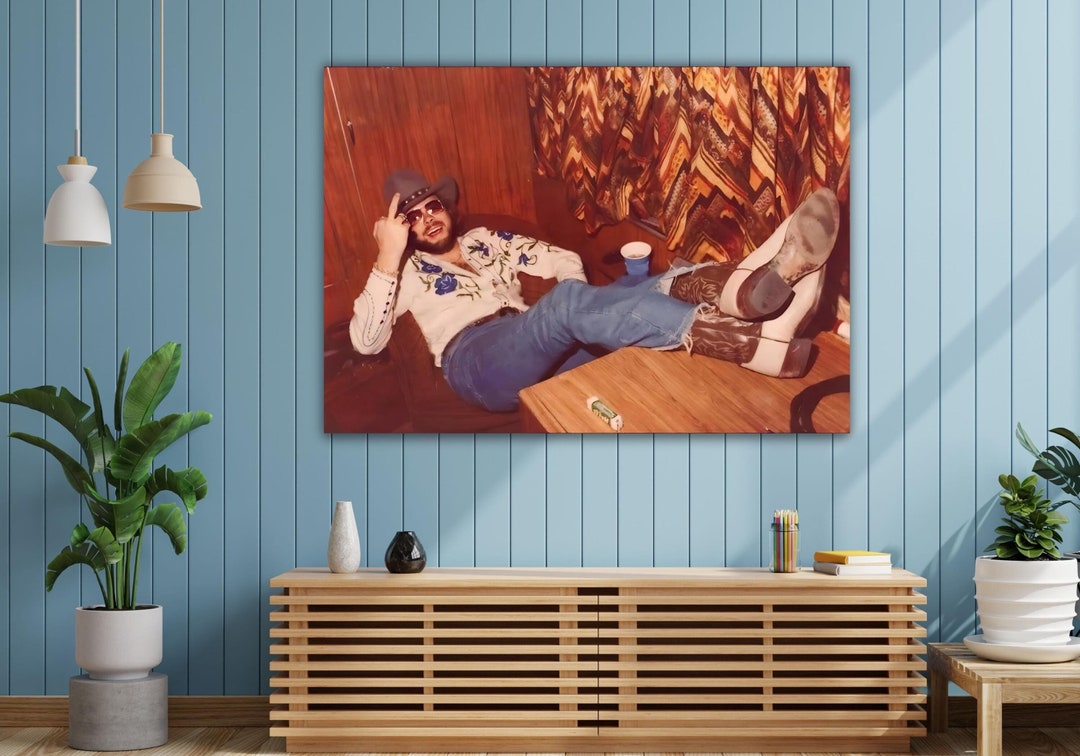 Hank Williams Middle Finger Poster,hank Williams Canvas,best Singer ...
