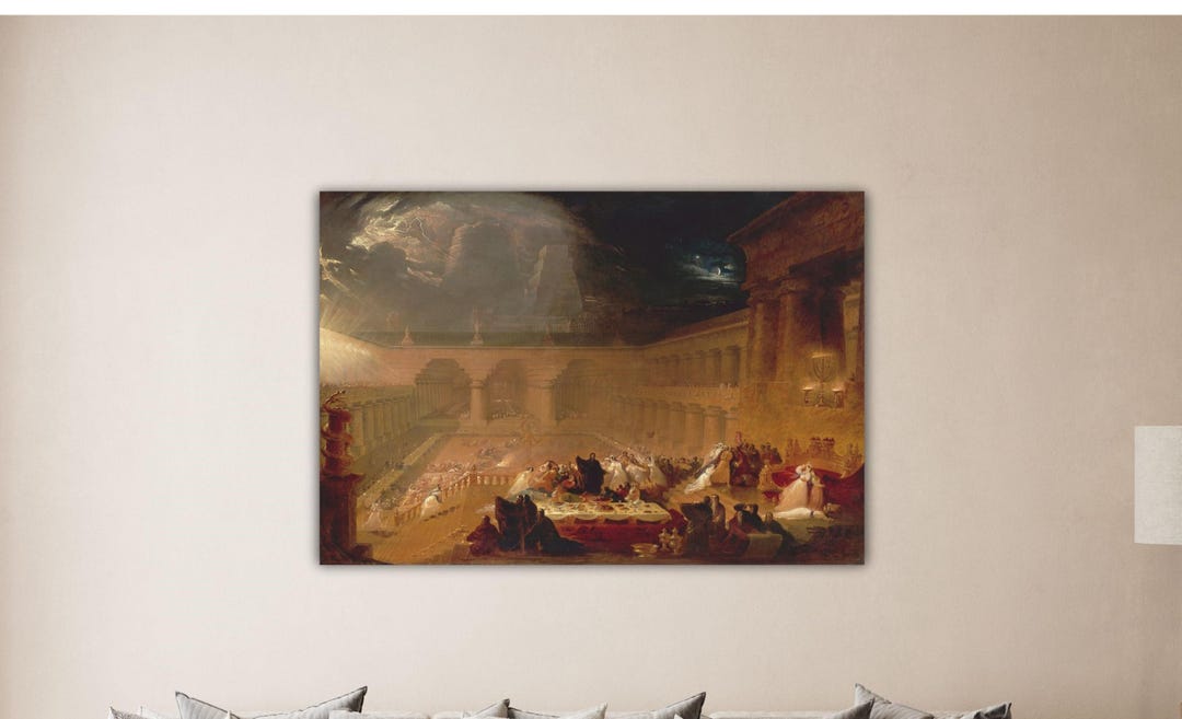 John Martin Thor Atreides Canvas Belshazzar's Feast Wall Art Vintage ...