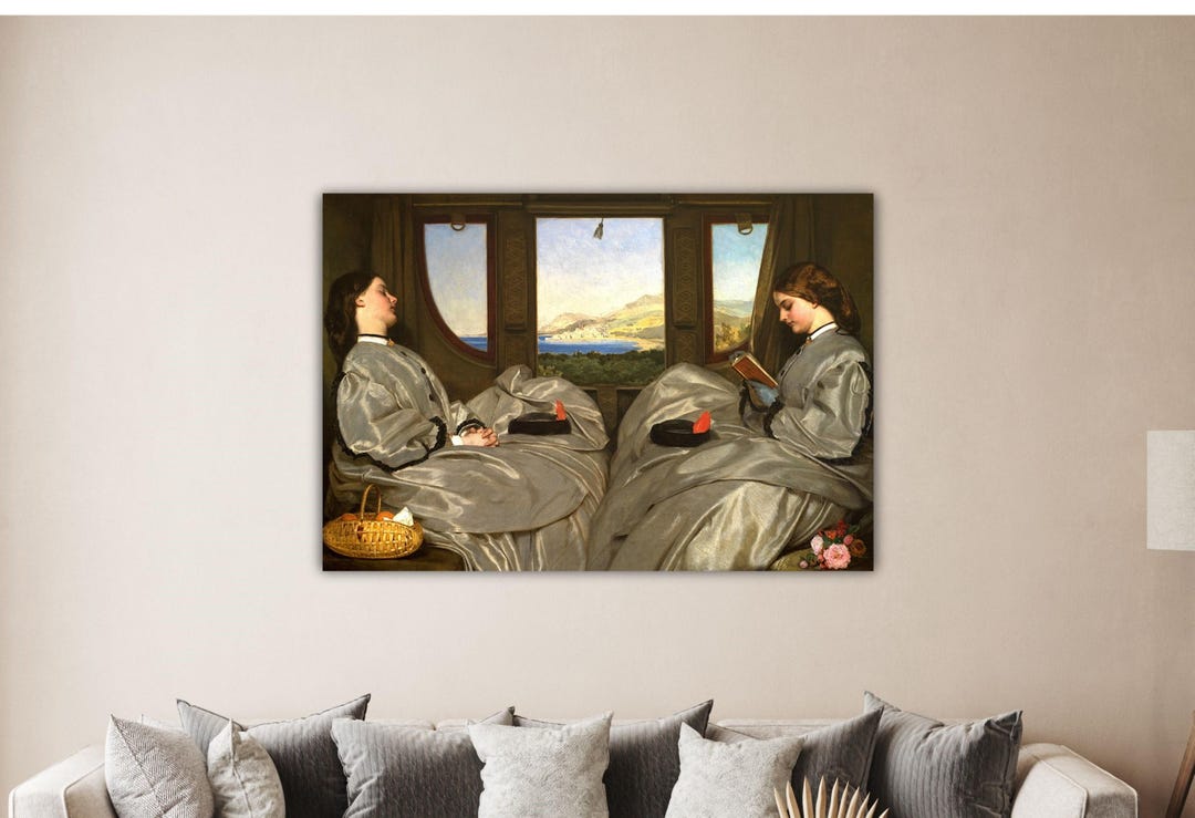 Augustus Leopold Egg the Travelling Companions 1862 Poster Leopold Wall ...