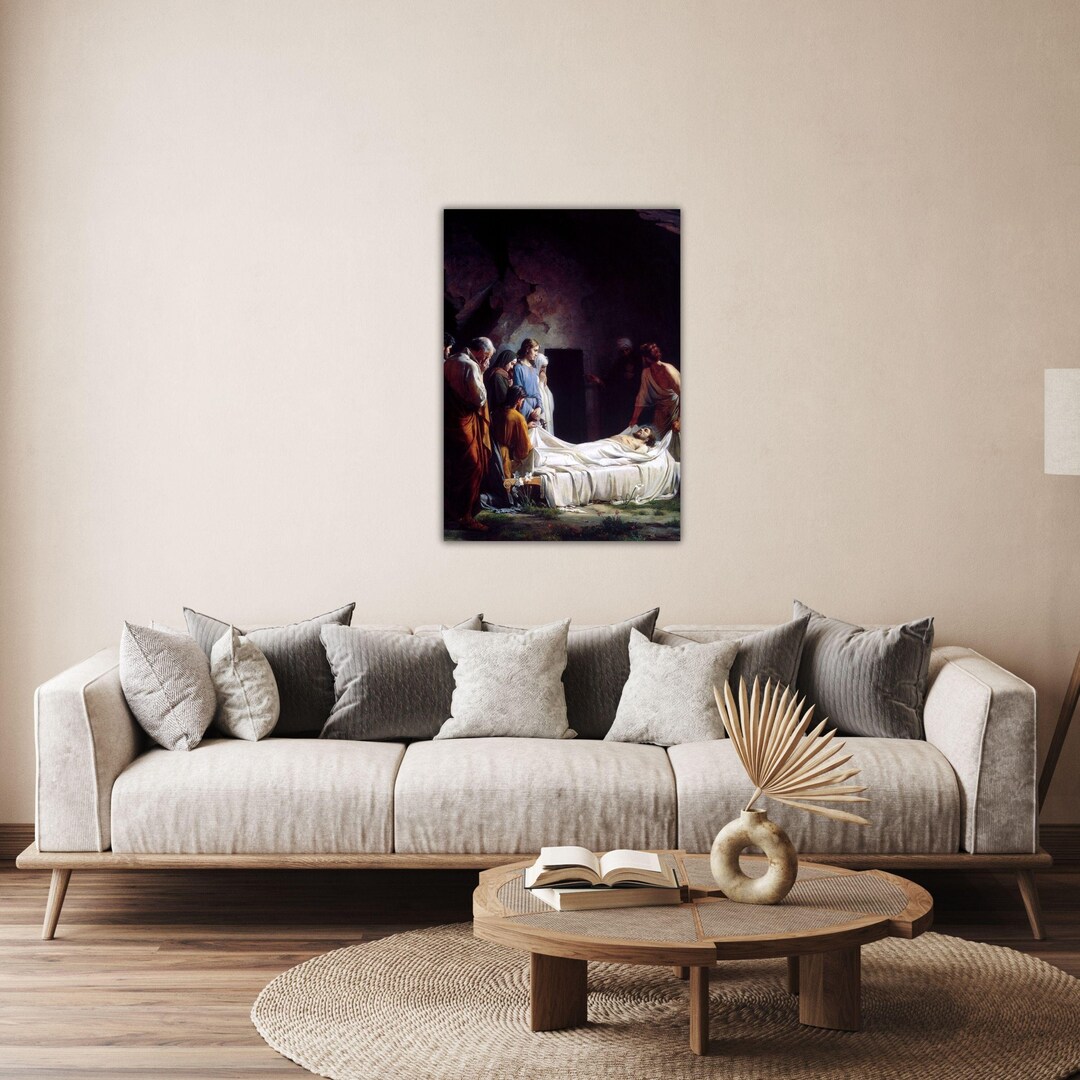 Carl Bloch Burial of Christ 1800 Canvas Bloch Wall Art Carl Bloch ...