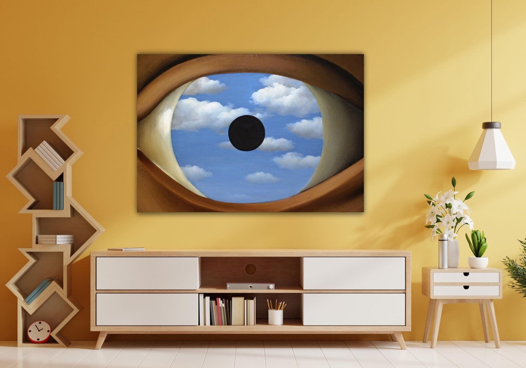 Rene Magritte the False Mirror Canvas Rene Magritte the False Mirror ...