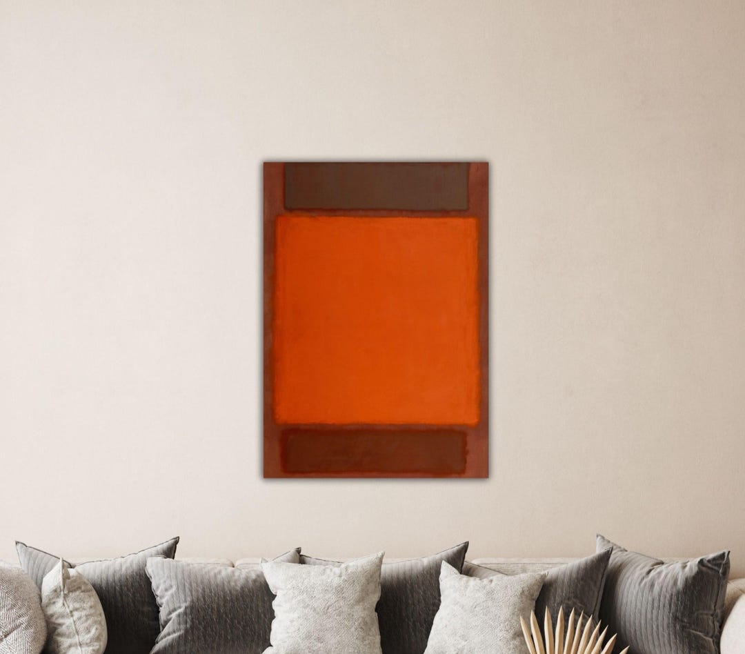Mark Rothko Red and Dark Red Poster Rothko Museum Exhibition Mark ...