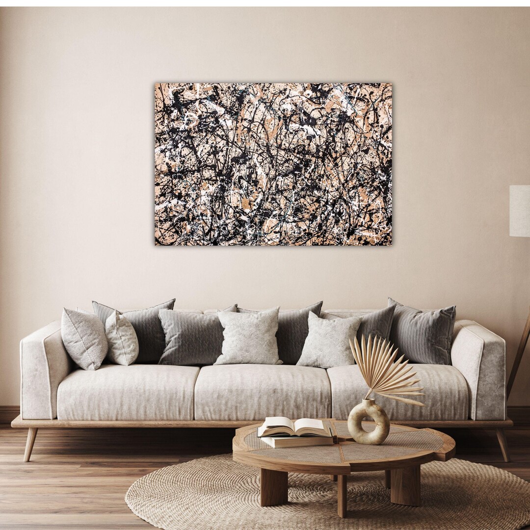 Jackson Pollock Poster Jackson Pollock Wall Art Jackson Pollock Canvas ...