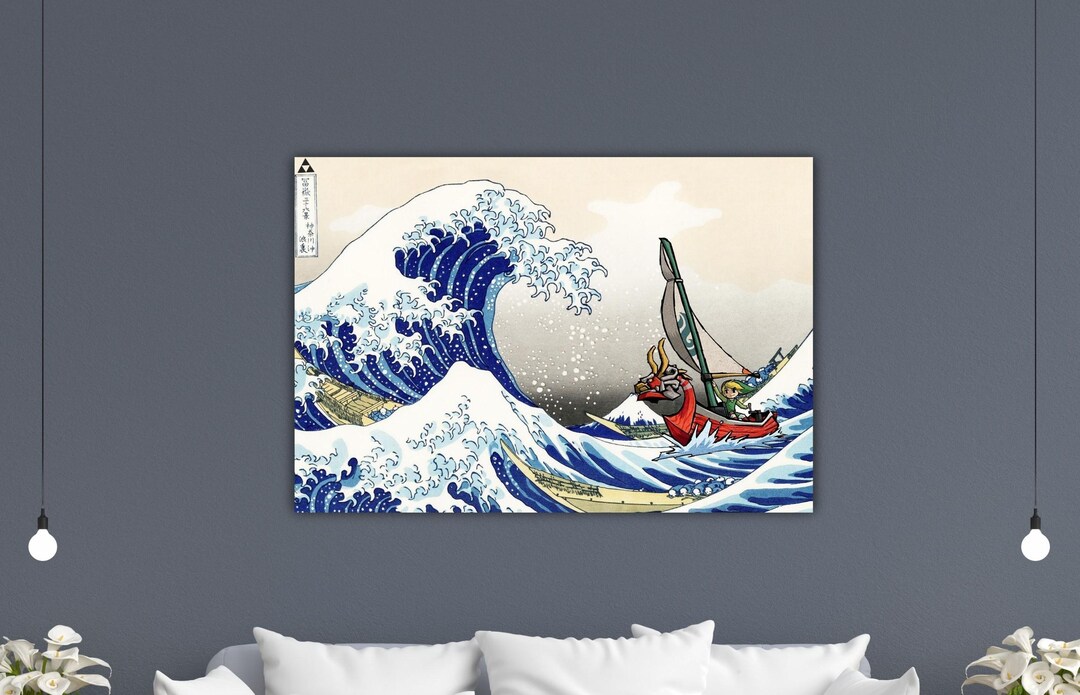 The Legend of Zelda the Great Wave Wall Art Zelda Poster the Legend of ...