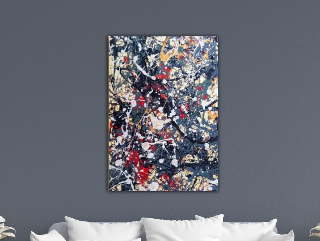 Jackson Pollock Stone Roses Poster Pollock Wall Art Jackson Pollock ...