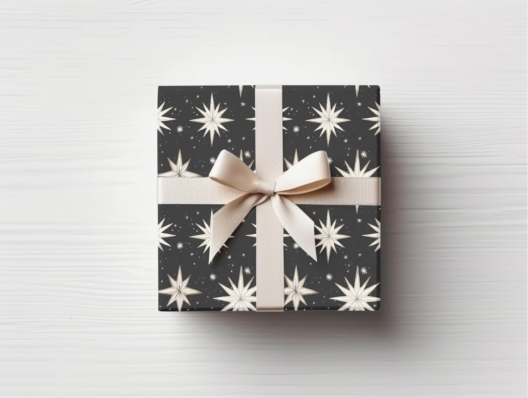 Starry Night Wrapping Paper Gift Wrap Perfect for Christmas Birthdays ...