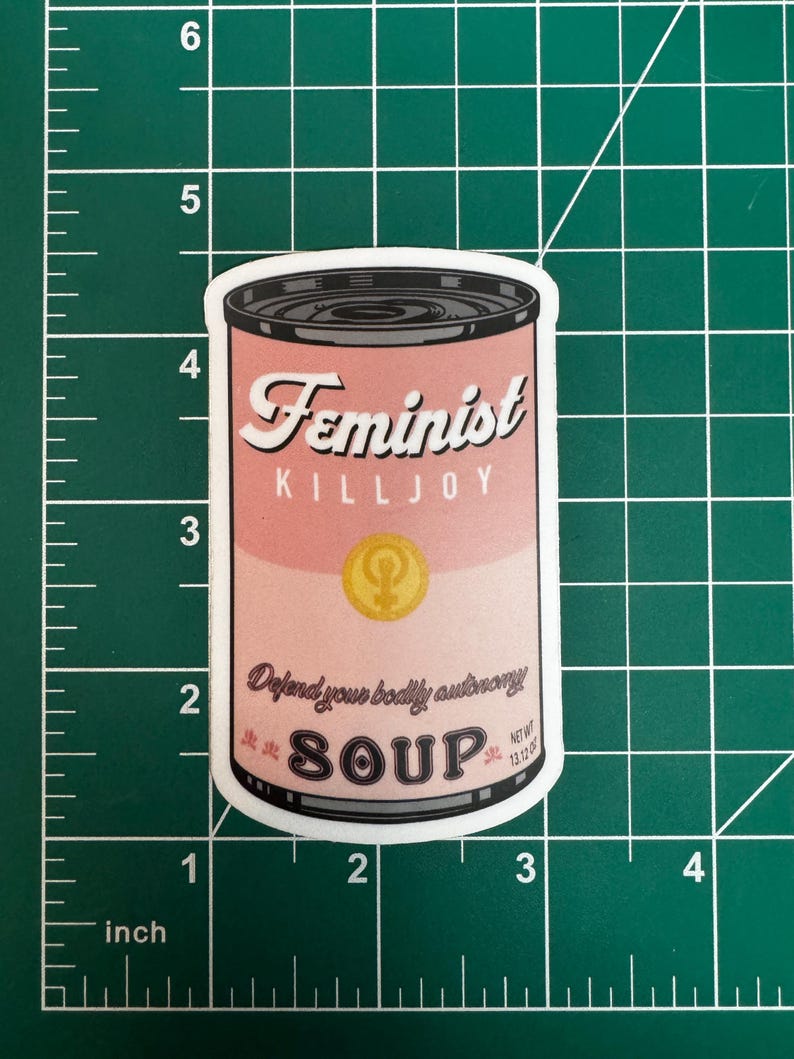 Feminist Killjoy Soup Can Sticker - Etsy