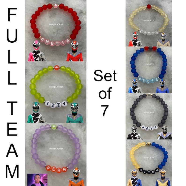 Power Rangers Dino Fury Cosmic Fury Handmade Custom Bead Kandi ...