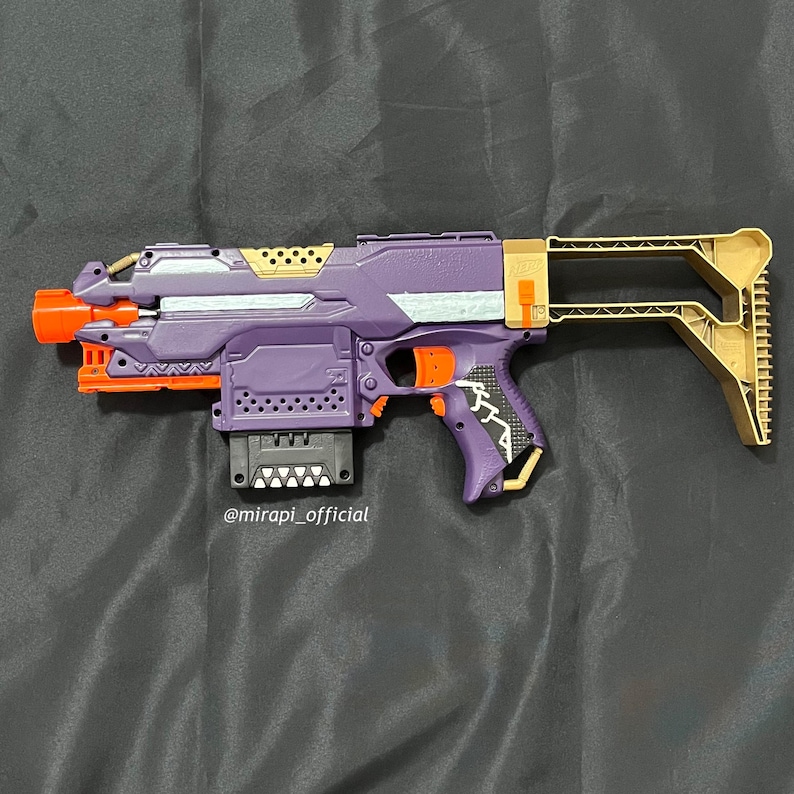 Kamen Rider Rogue NERF Stryfe Custom Painted Blaster Flywheel Foam Dart Gun Gentoku Himuro ...