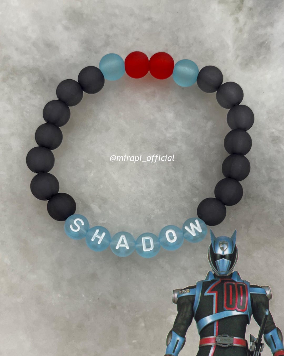 Power Rangers SPD Special Handmade Custom Bead Kandi Bracelets Doggie Cruger Sam Kat Manx Shadow ...