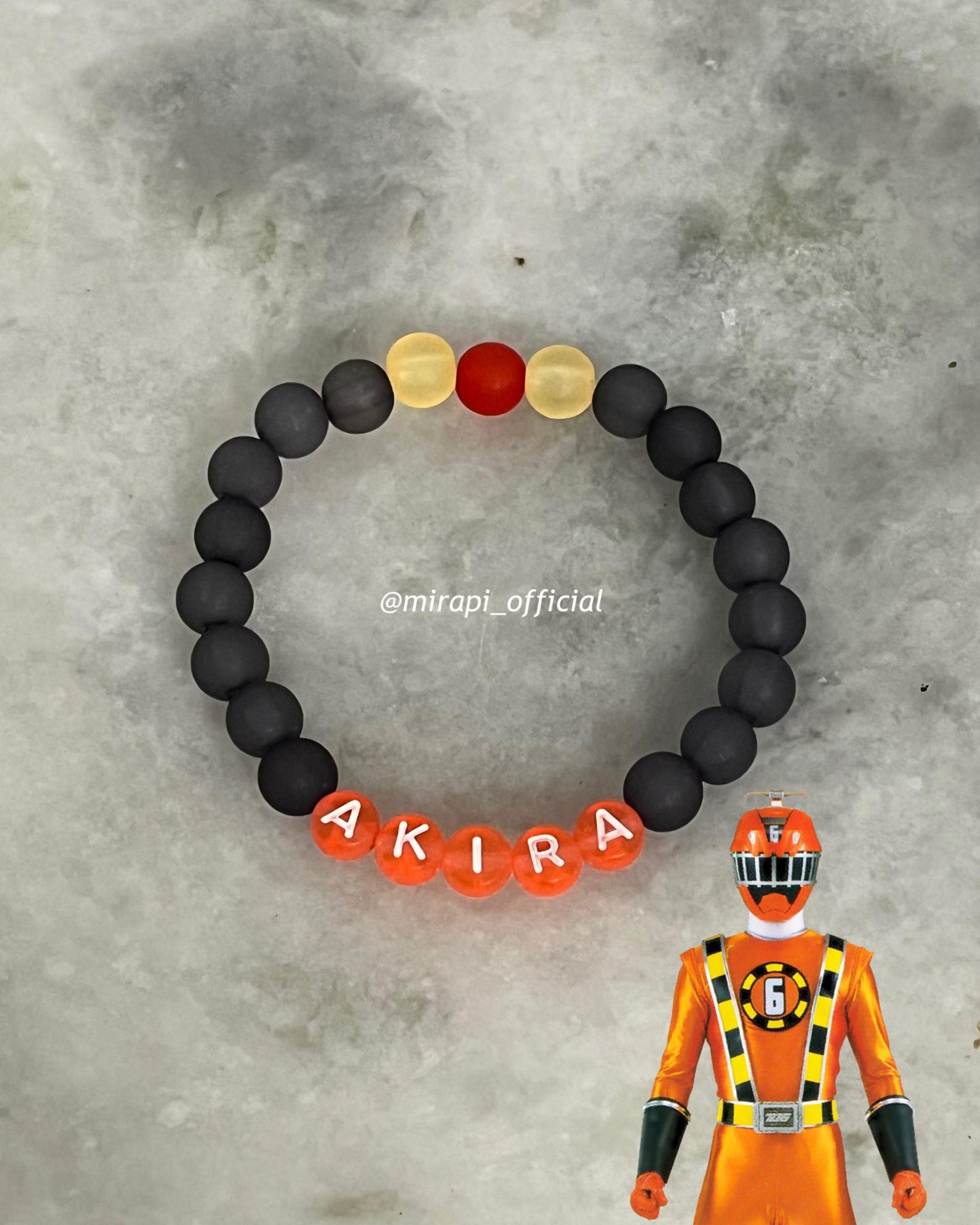 Ressha Sentai Toqger Handmade Custom Bead Kandi Bracelets - Right ...