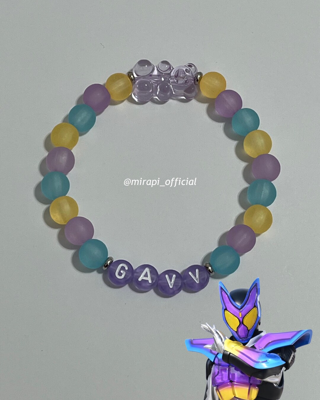 Kamen Rider Gavv Handmade Custom Bead Kandi Bracelets - Shoma Hanto ...