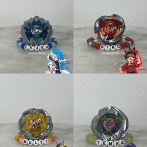 Beyblade X Handmade Custom Bead Kandi Bracelets - Bird Robin Kazami ...