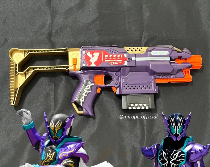 Kamen Rider Rogue NERF Stryfe Custom Painted Blaster Flywheel Foam Dart ...