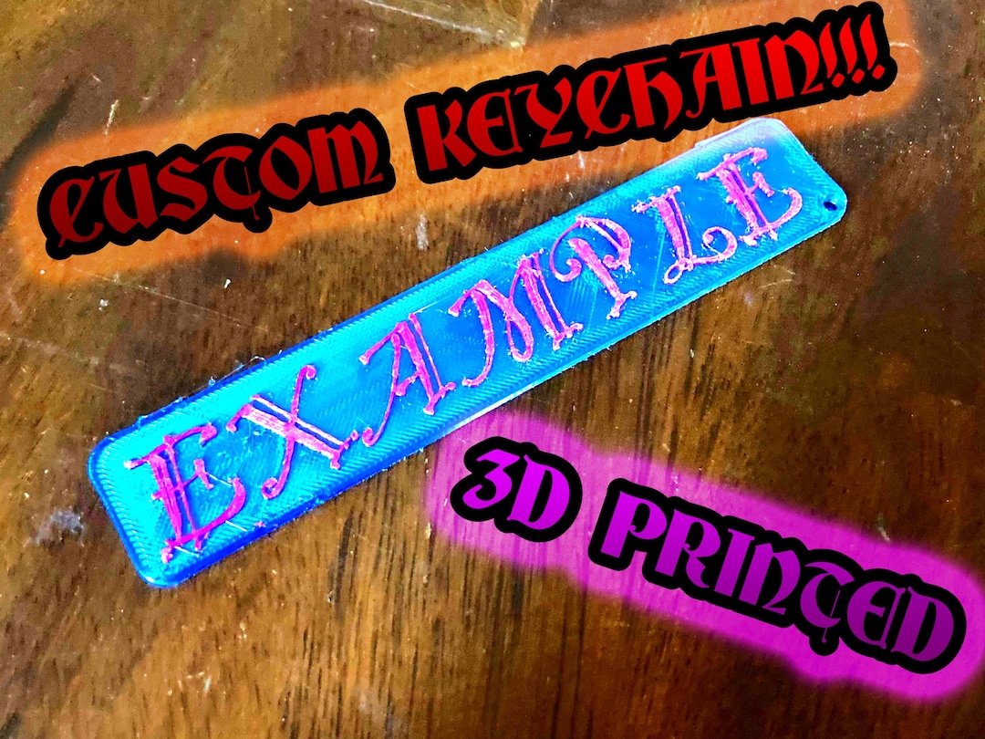 Custom 3D Printed Key Chain - Personalized & Unique Designs - Etsy